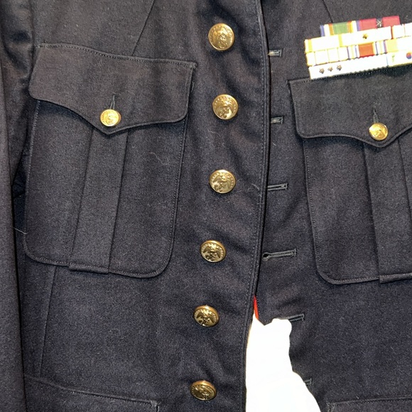 usmc | Jackets & Coats | Vintage Usmc Wool Dress Uniform Coat Jacket ...